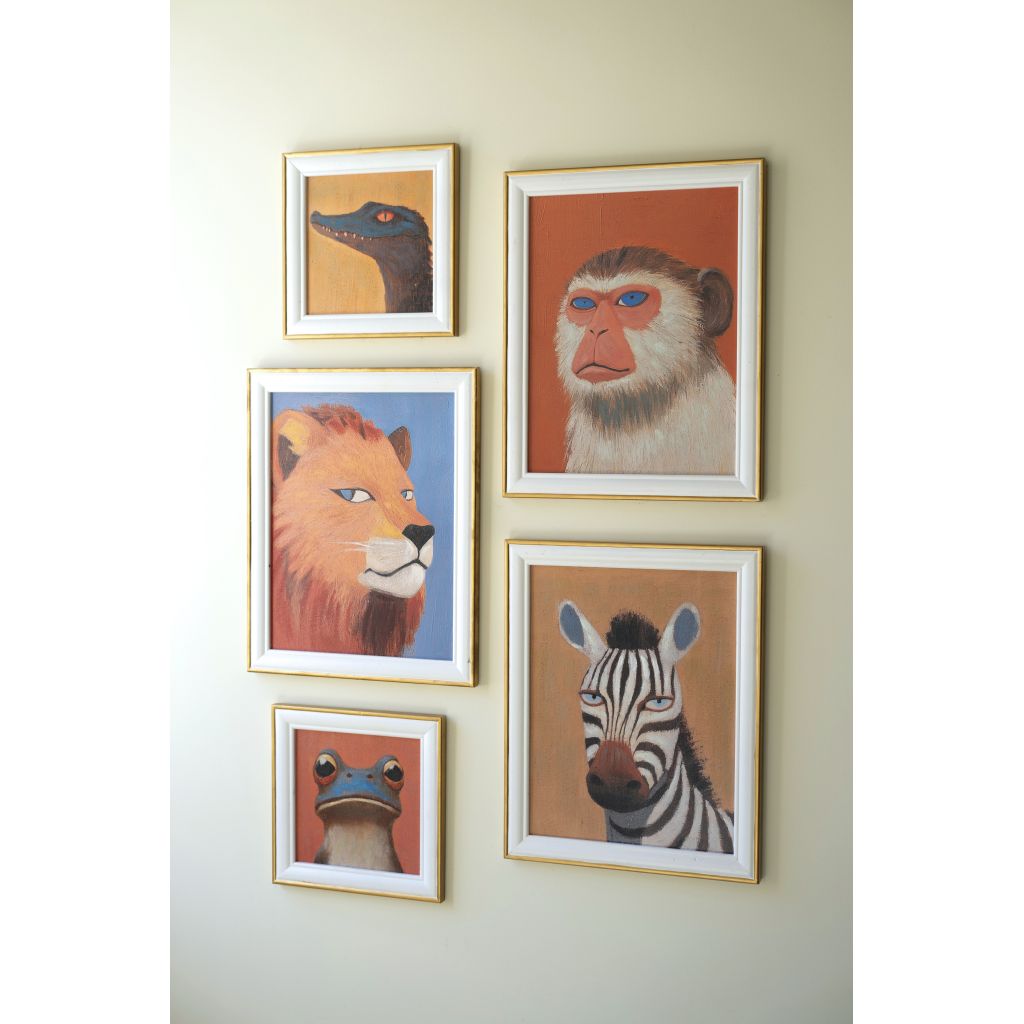 Buy Set Of Five Framed Animals Paintings | Great Furniture Gallery ...