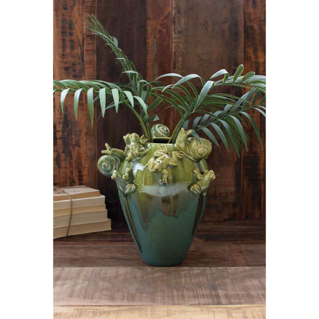 Buy Ceramic Frogs And Snails Vase | Great Furniture Gallery – The Great ...