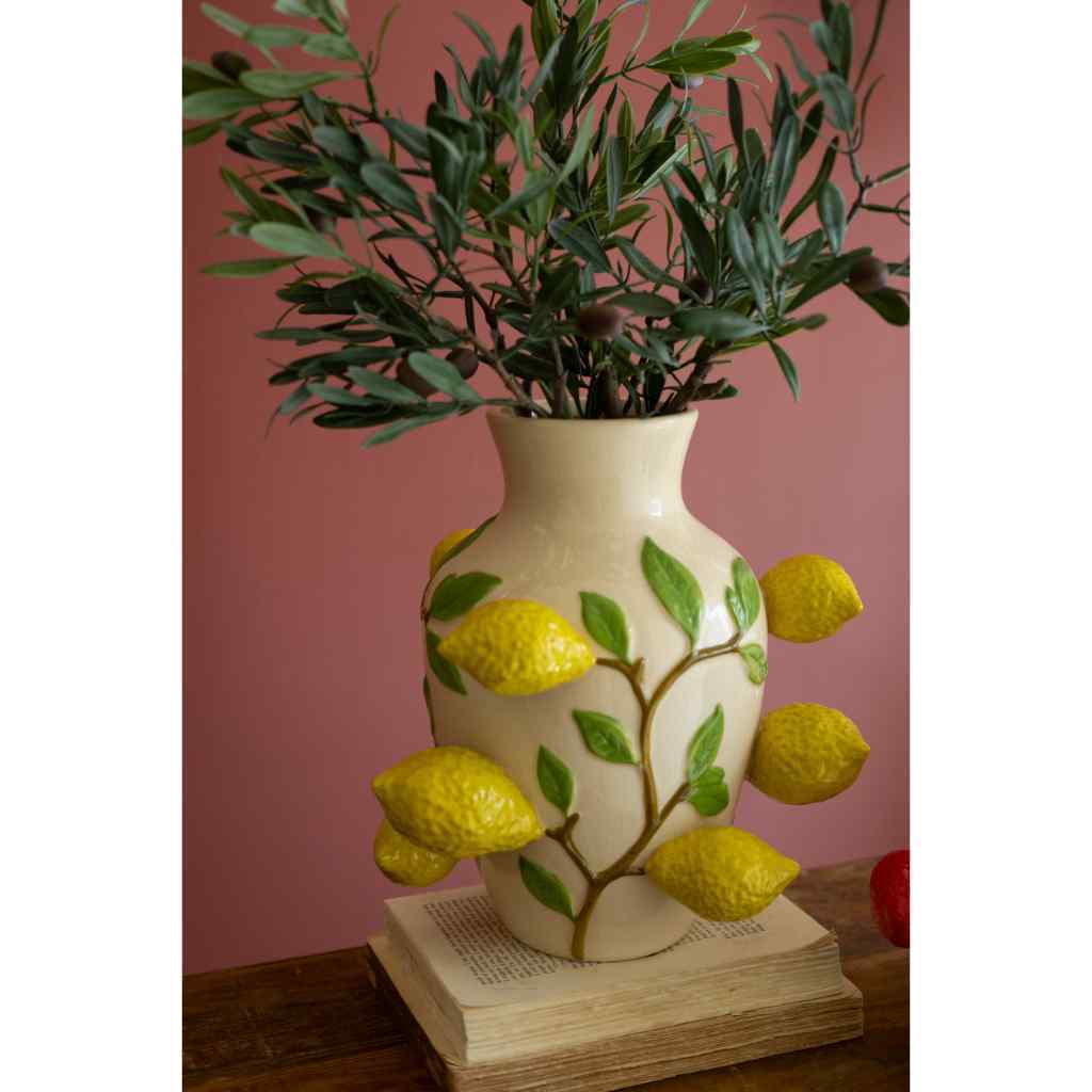 Buy Large Ceramic Lemons Vase | Great Furniture Gallery – The Great ...