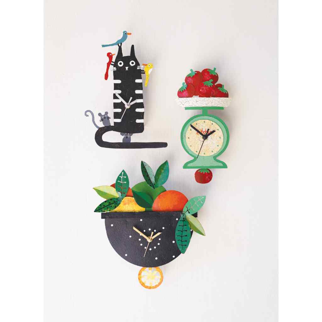 Buy Hand Painted Wall Clock - Tomatoes On A Scale | Great Furniture ...